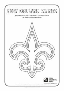 New Orleans Saints Logo Coloring Pages Sketch Coloring Page