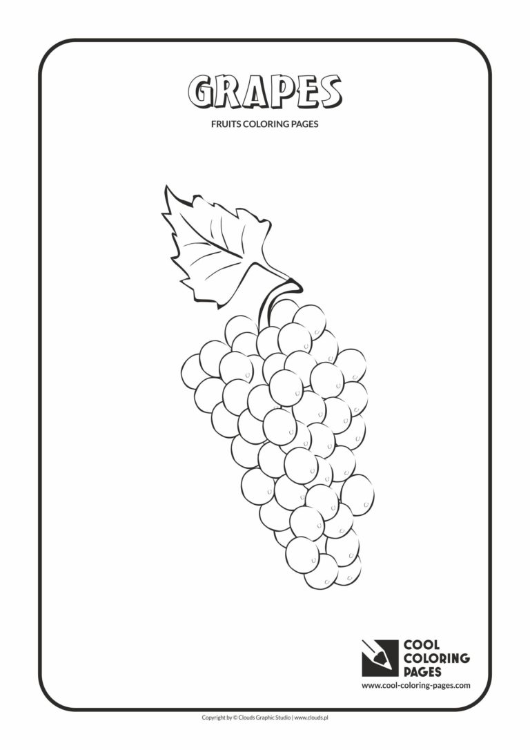 Cool Coloring Pages Grapes coloring page - Cool Coloring Pages | Free ...