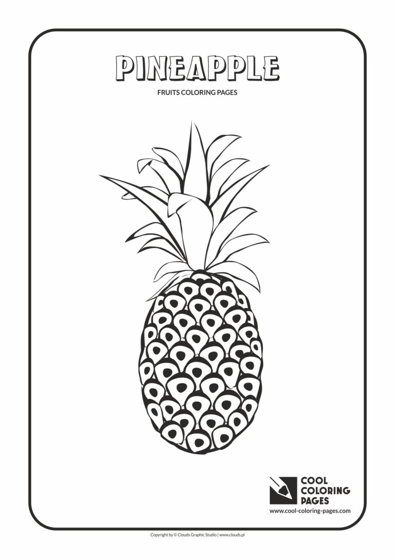 Cool Coloring Pages Pineapple coloring page - Cool Coloring Pages ...