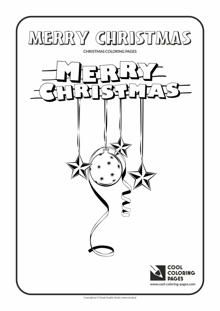 Cool Coloring Pages Merry Christmas no 1 coloring page - Cool Coloring ...