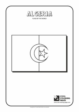 Cool Coloring Pages Algeria flag - Cool Coloring Pages | Free ...
