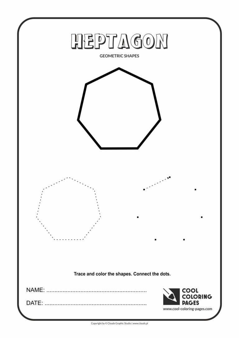 Cool Coloring Pages Heptagon - Geometric Shapes - Cool Coloring Pages ...