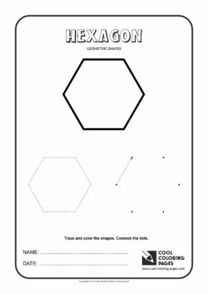 Cool Coloring Pages Hexagon - Geometric Shapes - Cool Coloring Pages ...