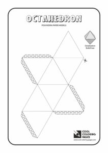 Cool Coloring Pages Octahedron - Paper solids models - Cool Coloring ...