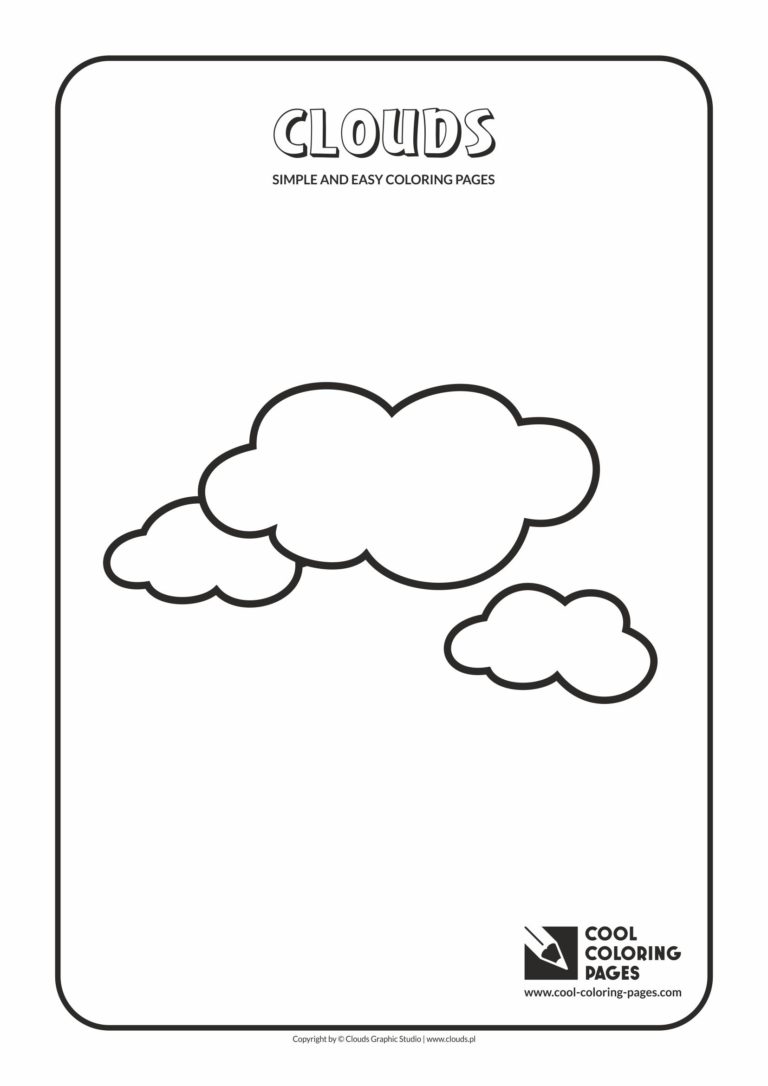 Cool Coloring Pages Simple and easy coloring pages - Clouds - Cool ...