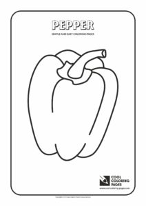Cool Coloring Pages Simple and easy coloring pages - Pepper - Cool ...