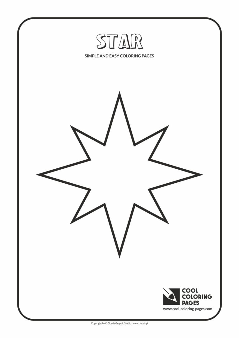 Cool Coloring Pages Simple and easy coloring pages - Star - Cool ...