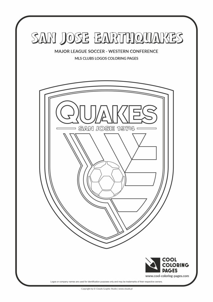 Cool Coloring Pages San Jose Earthquakes logo coloring pages - Cool ...